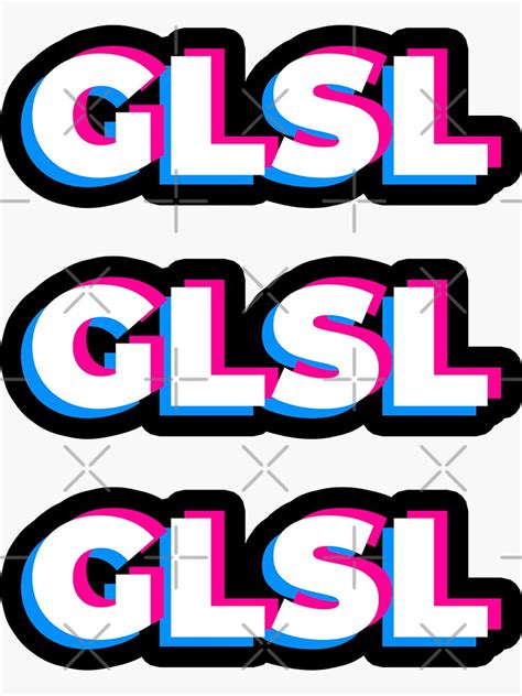 glsl programming language funny programmer sticker for sale by