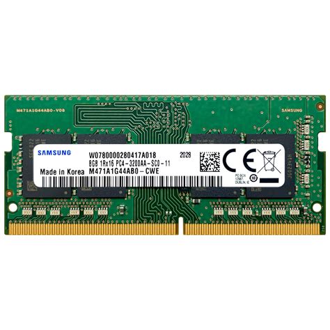 Samsung Ddr4 3200mhz Pc4 25600 1rx16 Sodimm 260 Pin Memory