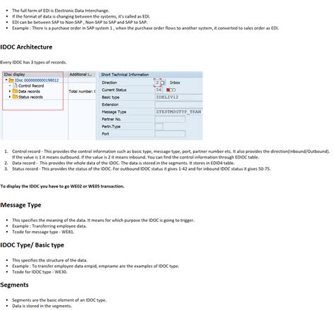 Sap Idoc Step By Step With Practical Example Wit Sap Community