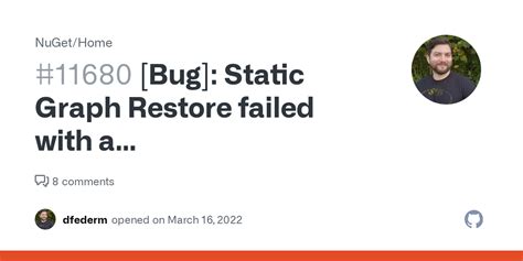 Bug Static Graph Restore Failed With A Nullreferenceexception When A Non Sdk Style Project