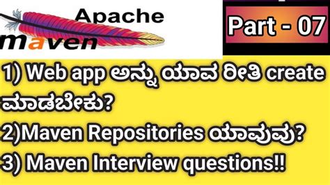 Webapp Project Creation Maven Repositories And Interview Tips Neeltechjunction Youtube