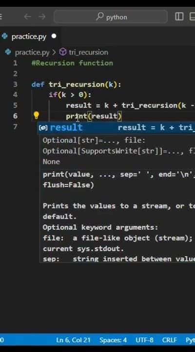 Recursion Example Python Pythonprogramming Coding Programming