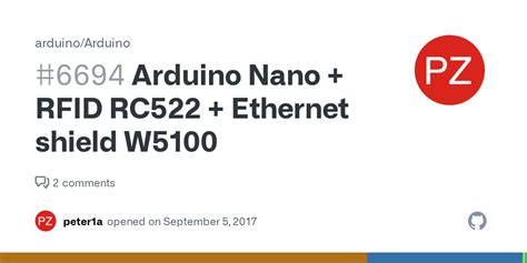 Arduino Nano Rfid Rc522 Ethernet Shield W5100 · Issue 6694