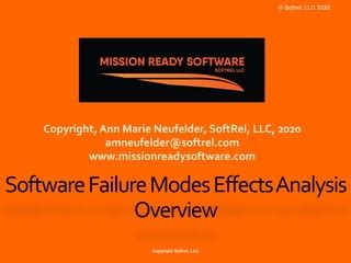 Software Failure Modes Effects Analysis Overview PDF