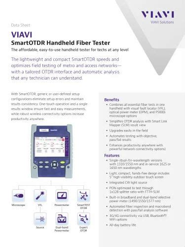 Viavi Smart Otdr Model Name Number 100as Db At Rs 98500 In Raipur Id 2850889148288