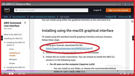 aws cli setup on mac dot net tutorials