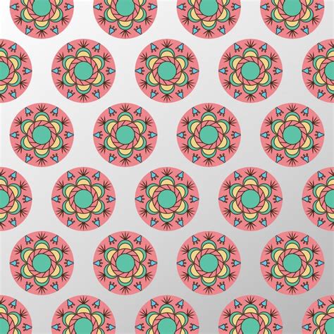 Premium Vector Mandala Seamless Pattern Background