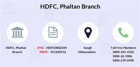 HDFC Phaltan IFSC Code HDFC
