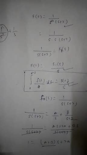 B Determine Inverse Laplace Transform Of The Following Functionf S S2
