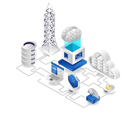 Premium Vector Artificial Intelligence For Cloud Server Security