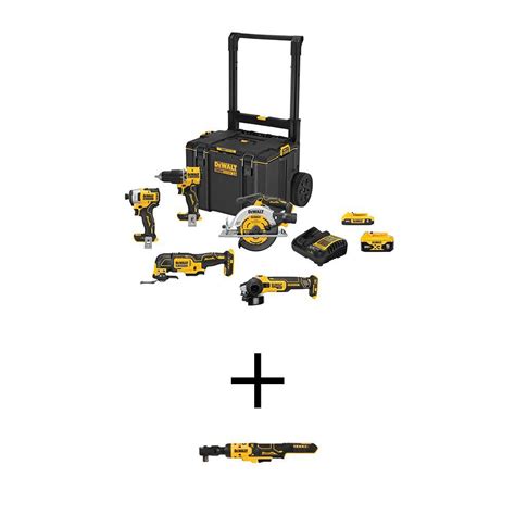 Reviews For DEWALT Volt Maximum TOUGHSYSTEM Lithium Ion Tool Cordless Combo Kit Atomic