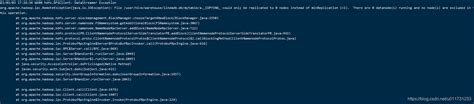 there are 0 datanode s running and no node s are excluded in this operation csdn博客