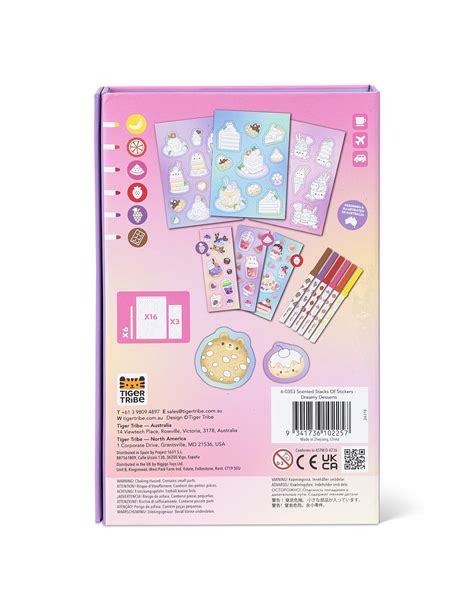 Tiger Tribe Scented Stacks Of Stickers Dreamy Deserts David Jones