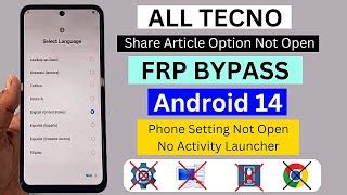 Tecno Spark 20 Pro Kj6 Frp Bypass Android 13 Without Pc Share Article Not Working 2025 Umair Frp
