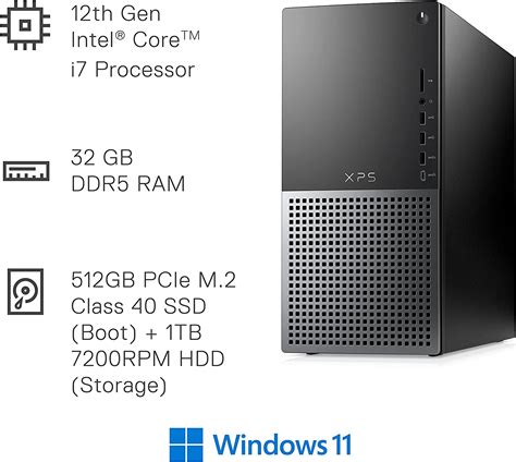 Pc Dell Xps 8950 I9 12900k 16gb Ddr5 1tb Ssd M 2 8gb Rtx Win11 Office21