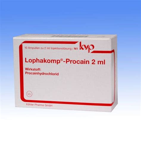 Procaine Hydrochloride Lophakomp Procaine 2 Ml Injection Solution Uk
