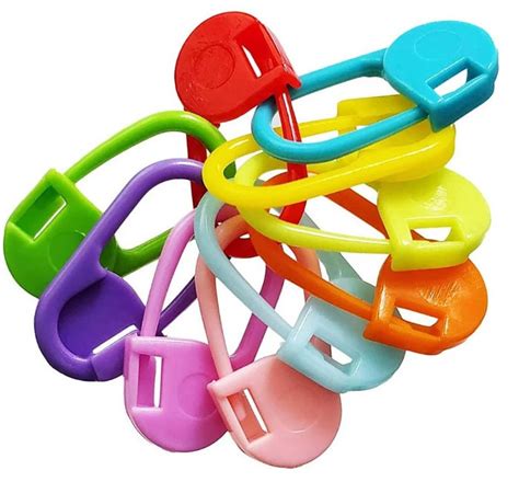 Crochet Markers Plastic Safety Pin 20 Pin Pack Multicolor Etsy