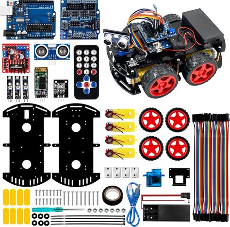 Hosyond Smart Robot Car Kit With Arduino Ide Bluetooth India Ubuy