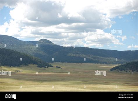 A Photograph Showing The Valles Caldera In New Mexico A Large Volcanic