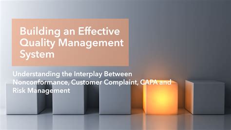 Building An Effective Quality Management System Understanding The Interplay Between