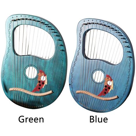 Hg Lyre Harp 16 String Harp Heptachord Solid Wood Grandado