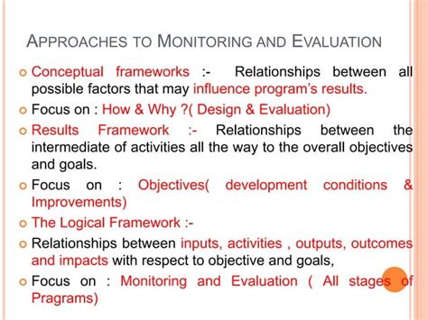 Monitoring And Evaluation For Project Management Pptx