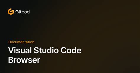 Vs Code Browser Gitpod