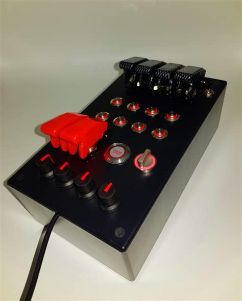 Pc Usb Button Box 29 Functions Back Lit Red Sim Racing Usb Button Boxes For Sim Racing And