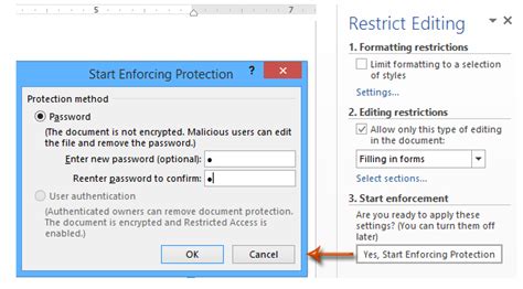 How To Lock Parts Of Document In Word