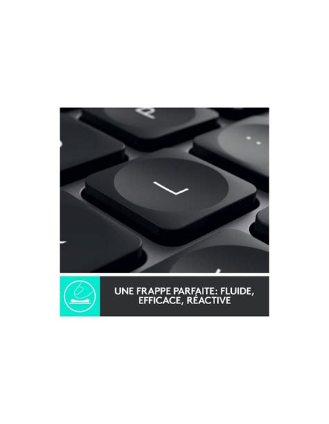 Clavier Gamer Sans Fil LOGITECH MX KEYS PLUS GRAPHITE Noir