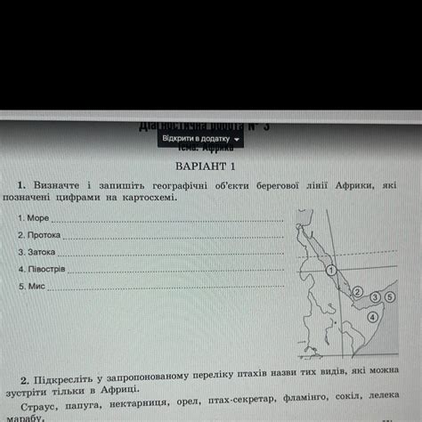 ДОПОМОЖІТЬ СРОЧНО ДАЮ 10 БАЛІВ 1 ПИТАННЯ ТЕМА АФРИКА Школьные Знания Com