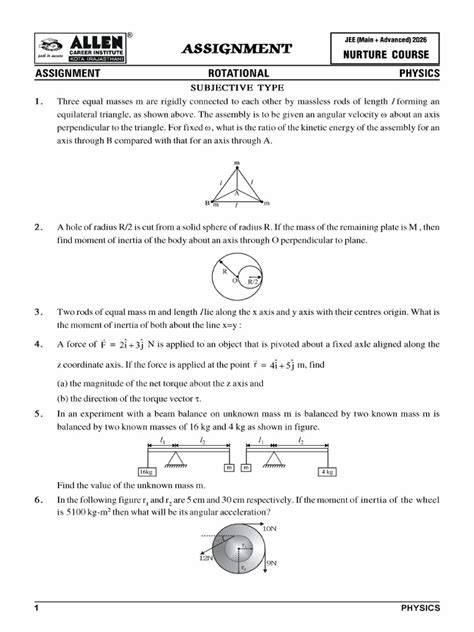 Rotational Assignment 1 15q Pdf