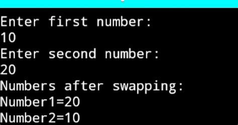 Codeforhunger C Program To Swap Two Numbers Using Pointers