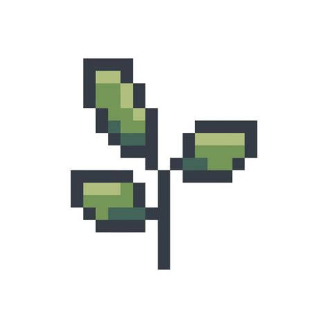 Leaf Pixel Old Pixelated Style 60123963 Vector Art At Vecteezy
