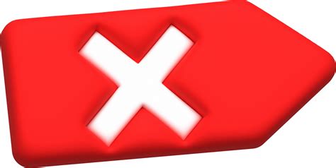 cross check mark icon button and no or wrong symbol on reject cancel sign button rendering 3d