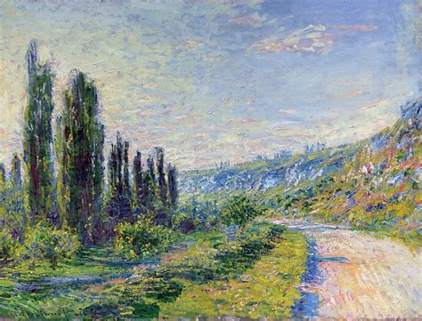 The Vetheuil Road Bridge Painting By Claude Oscar Monet Reproduction
