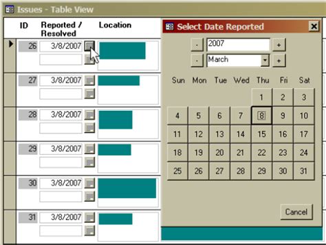 Microsoft Access Date Picker Glump Net