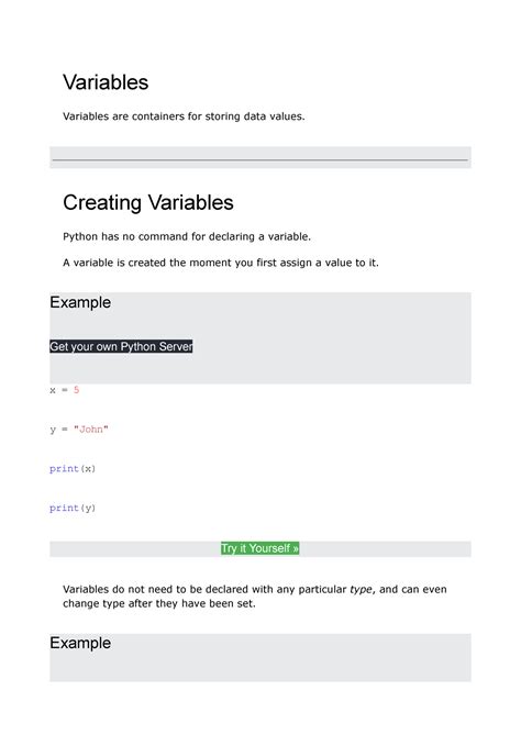 Python Notes Cmsc 201 Lecture Variables Variables Are Containers