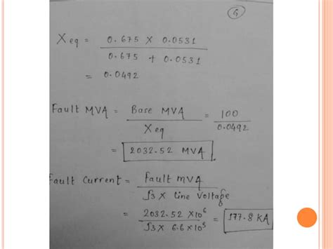 Fault Level Calculation