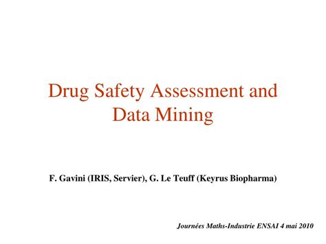 ppt drug safety assessment and data mining powerpoint presentation
