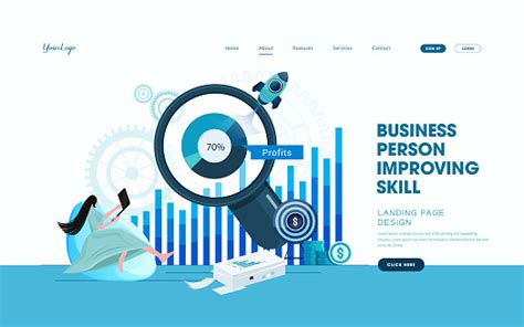 비즈니스 사람이 성공적으로 투자합니다 투자 전략 투자 수익의 개념 분석 보기에 대한 스톡 벡터 아트 및 기타 이미지 분석 보기 투자수익률 개념 Istock