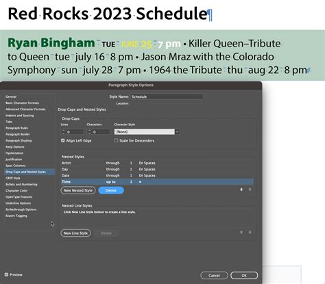 Adobe InDesign Repeat Nested Styles Rocky Mountain Training