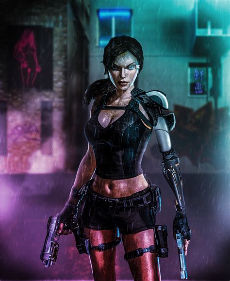 Cyberpunk Lara Croft R Laracroftfans