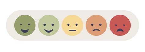 Emotions Feedback Icon Emotions Scale Concept Emoji Set For Mood