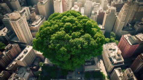 Sustainability And Sustainable Development Concept Large Leafy Green