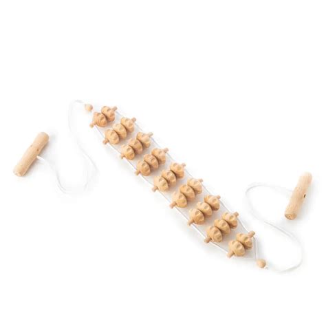 Eco Friendly Wooden Back Massager Roller With Rope Tuuli Shop