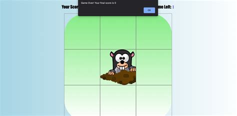 Github Derkiner Game Whac A Mole Whack A Mole Is A Classic Game Where You Whack Any Mole You