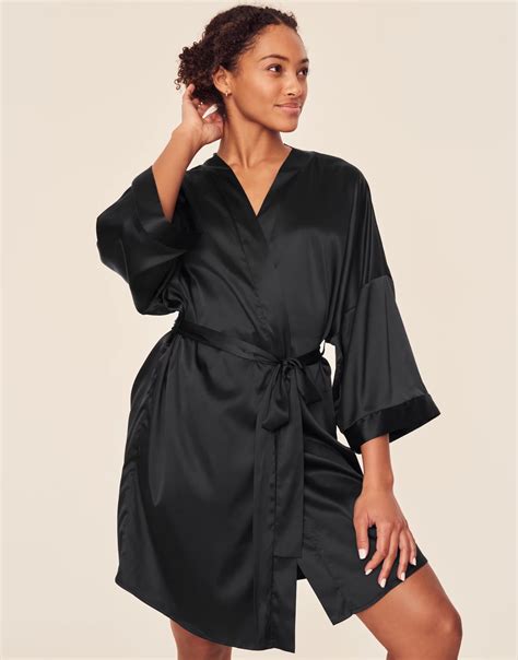 Roxey Black Kimono Robe Adore Me