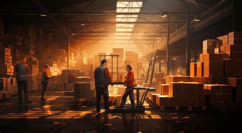 Premium Ai Image Warehouse Distribution Center