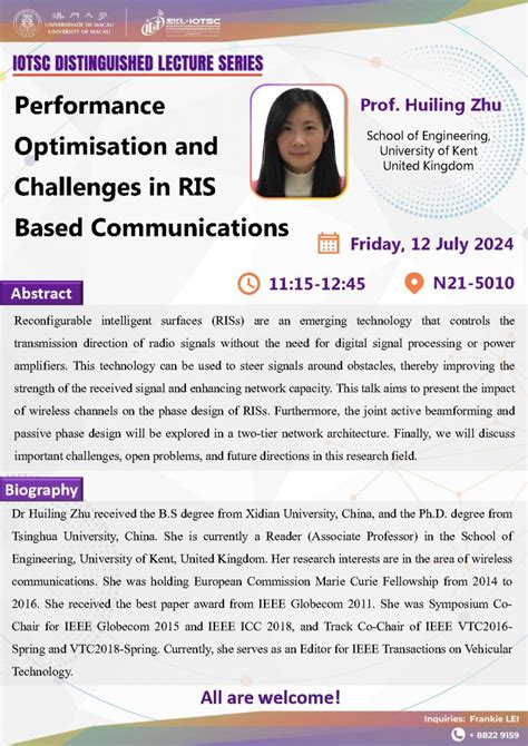 Iotsc Distinguished Lecture Series Performance Optimisation And Challenges In Ris Based